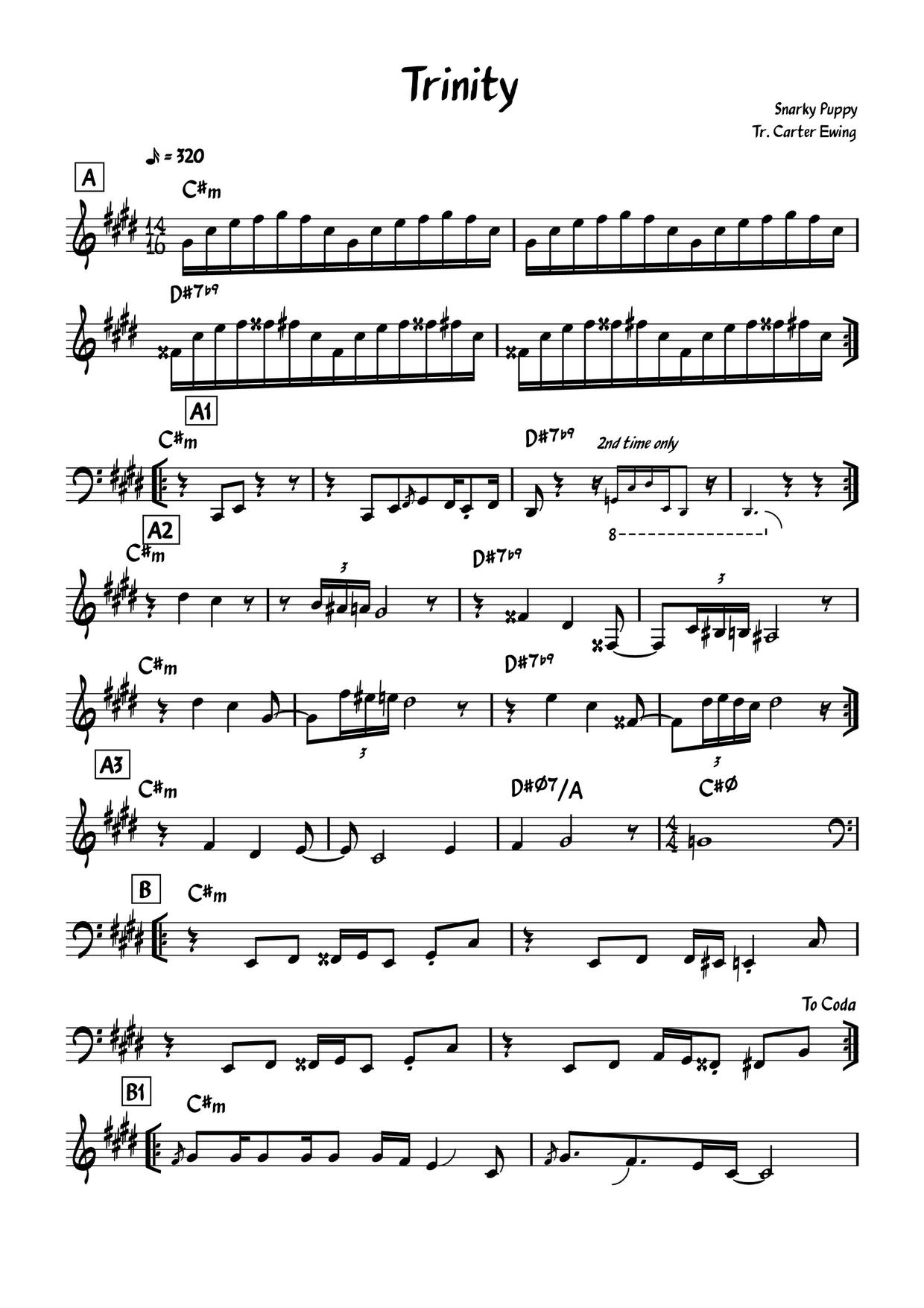 Snarky Puppy-Trinity Sheet Music pdf, - Free Score Download ★
