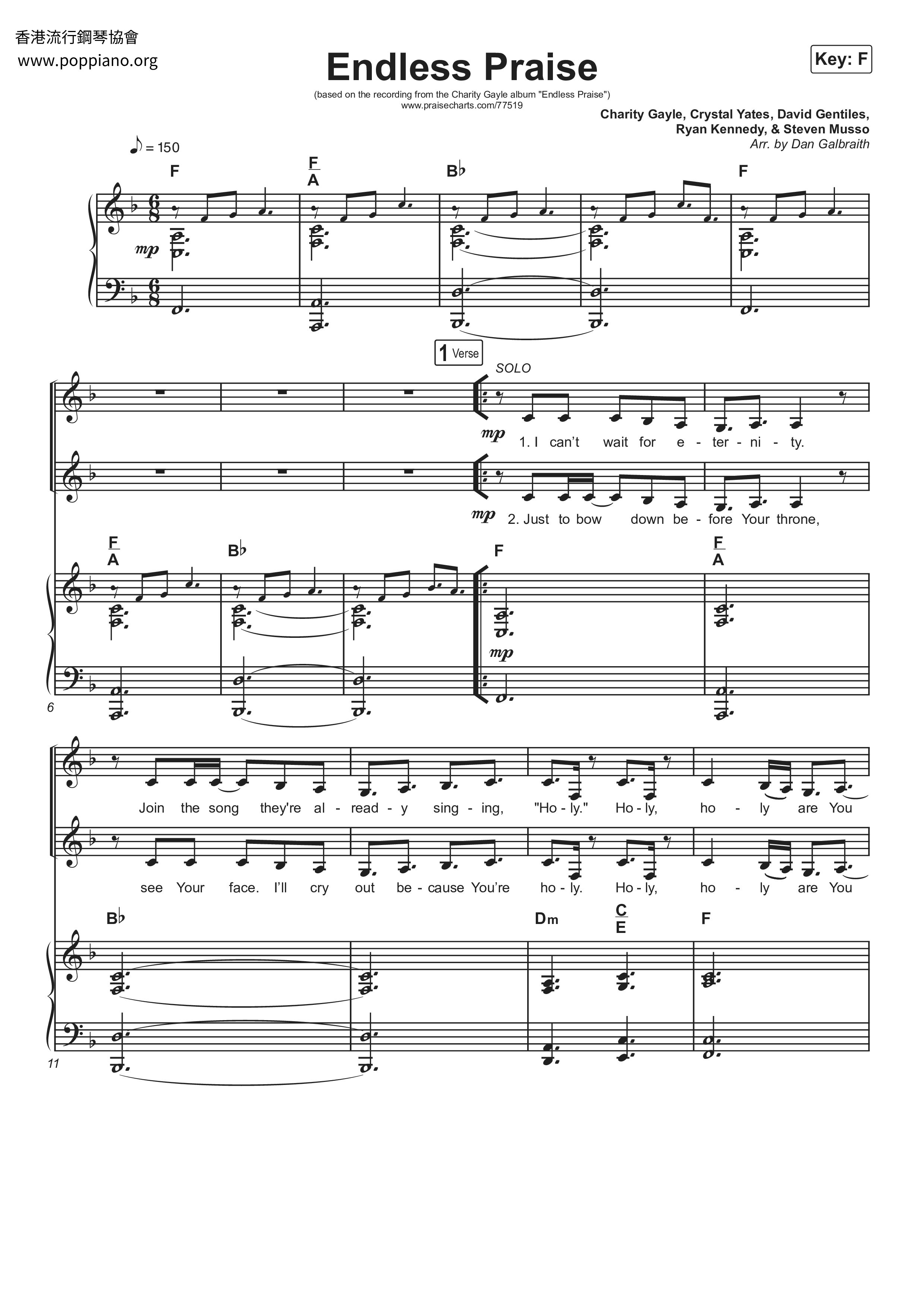 hymn-Endless Praise Sheet Music pdf, - Free Score Download ★