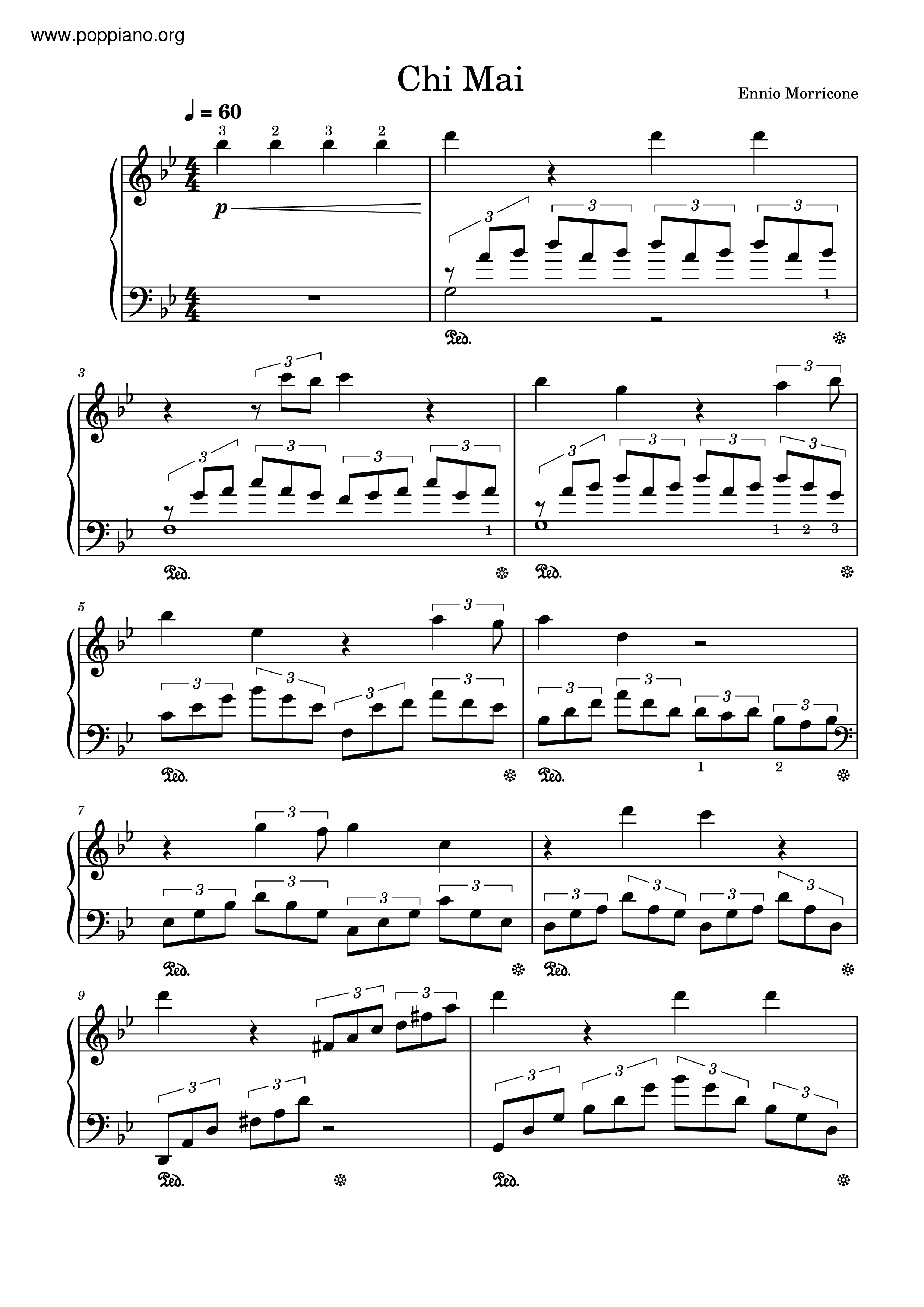 Ennio Morricone-Chi Mai Sheet Music pdf, (エンニオ・モリコーネ) - Free Score ...