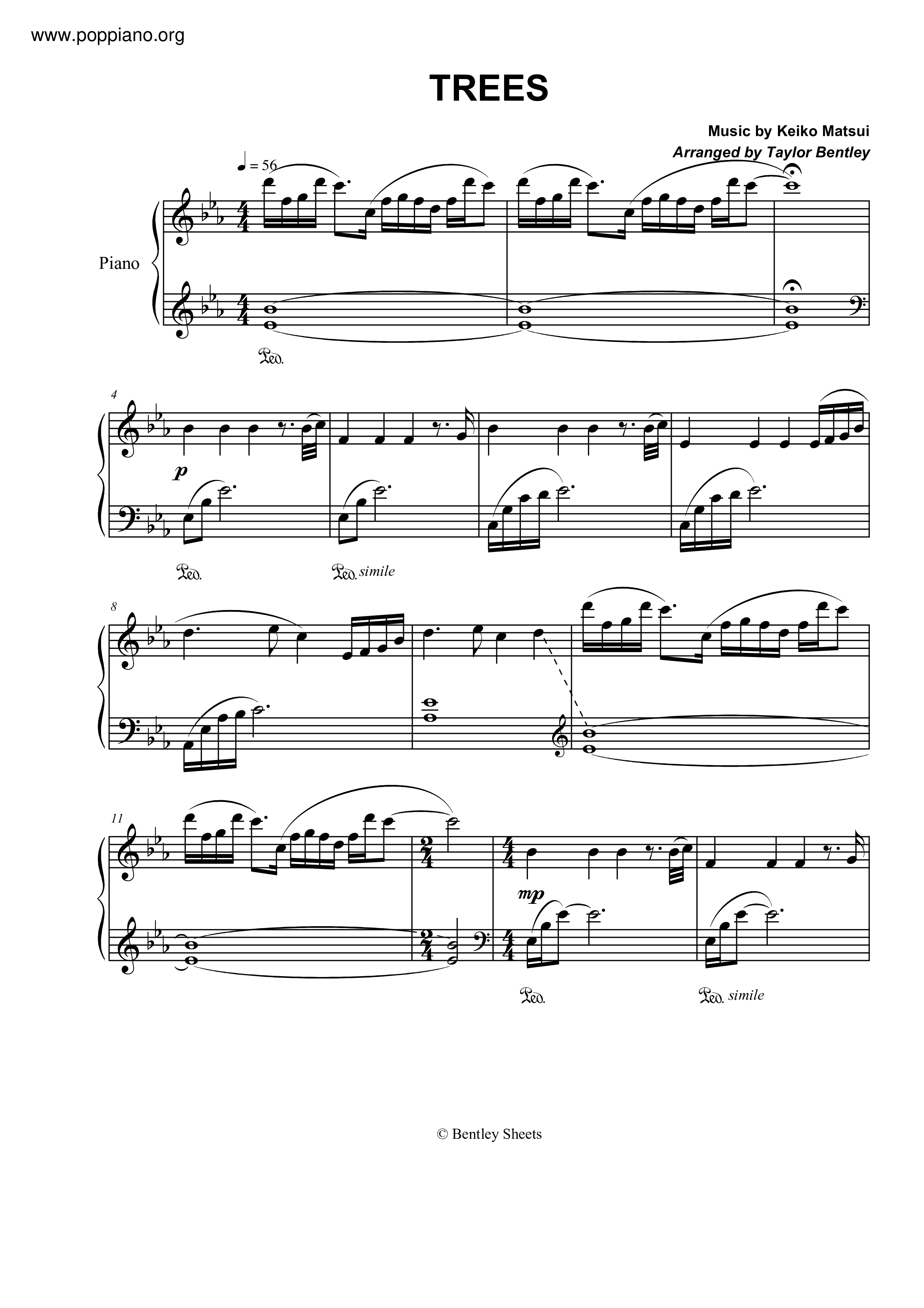 Keiko Matsui-Trees Sheet Music pdf, - Free Score Download ★