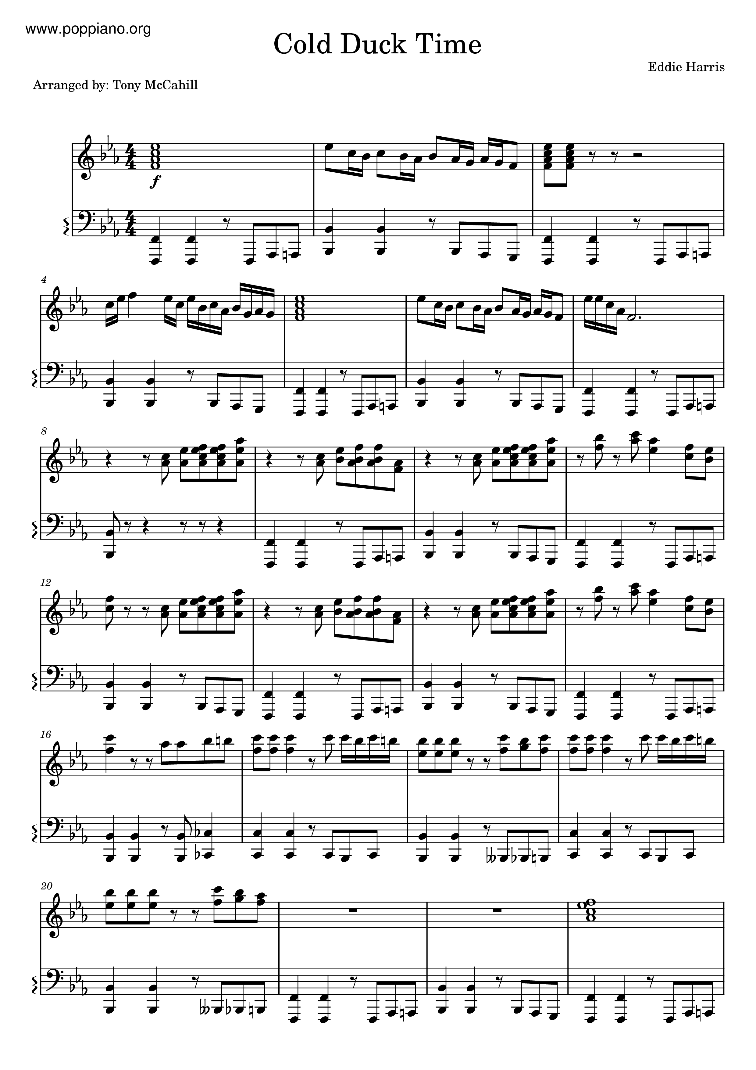 Eddie Harris-Cold Duck Time 琴譜pdf-香港流行鋼琴協會琴譜下載 ★