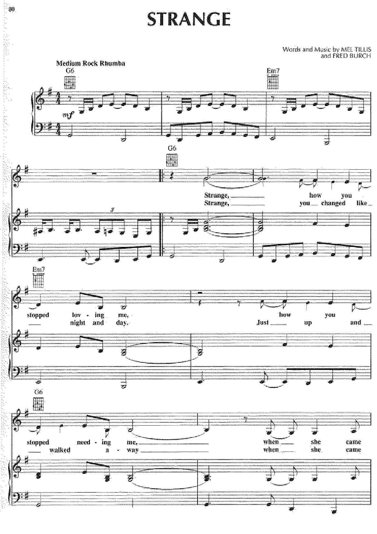 Patsy Cline-Strange Sheet Music pdf, - Free Score Download ★