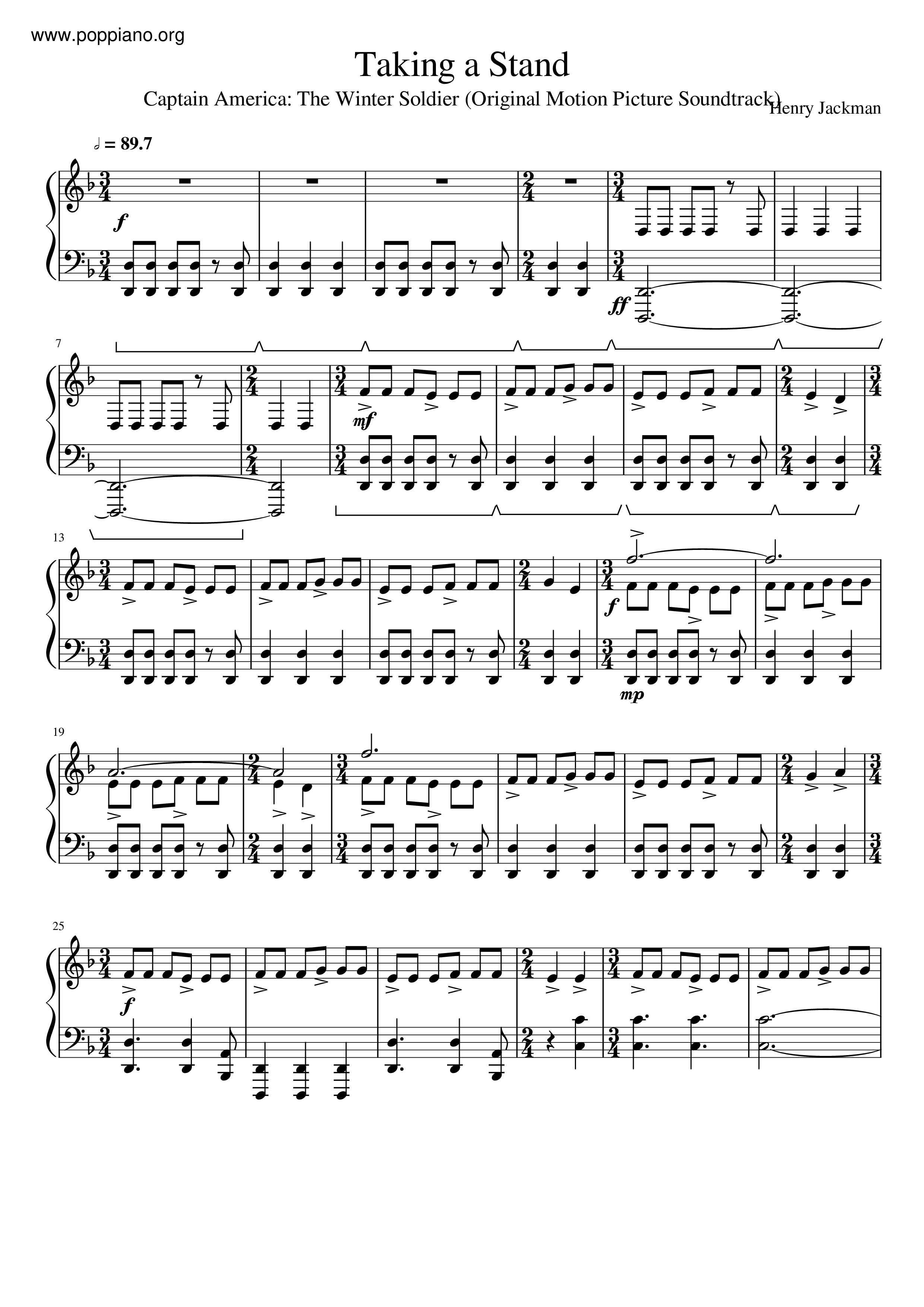 Henry Jackman-Taking A Stand (Captain America The Winter Soldier Main ...