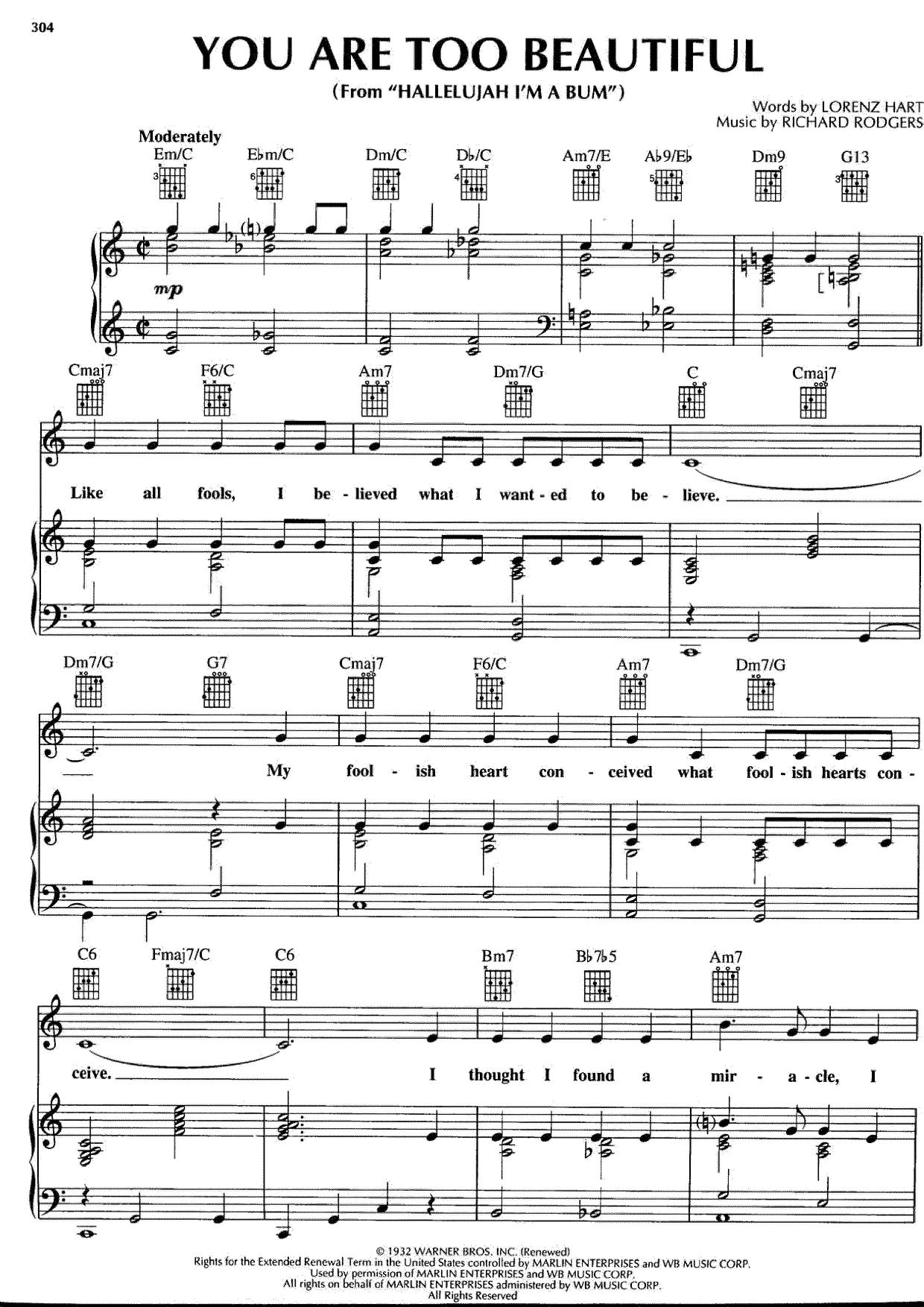 John Coltrane-You Are Too Beautiful Sheet Music pdf, - Free Score ...