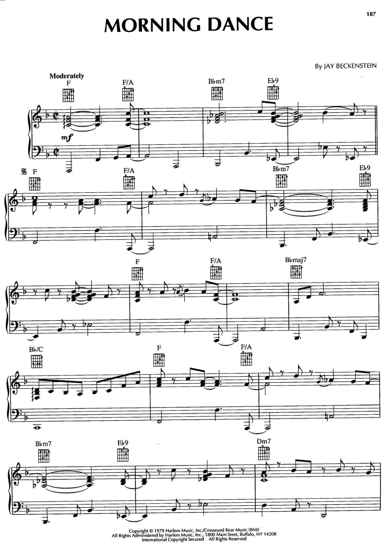 Movie song-Morning Dance Sheet Music pdf, - Free Score Download ★