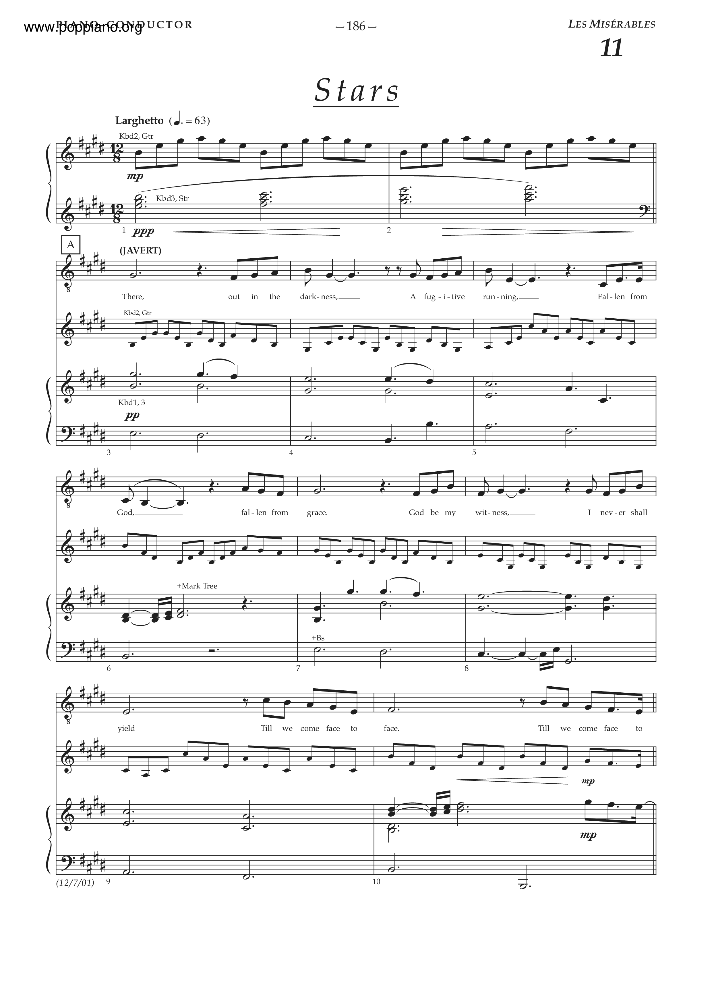 Les Miserables-Stars Sheet Music pdf, (レ・ミゼラブル) - Free Score Download ★