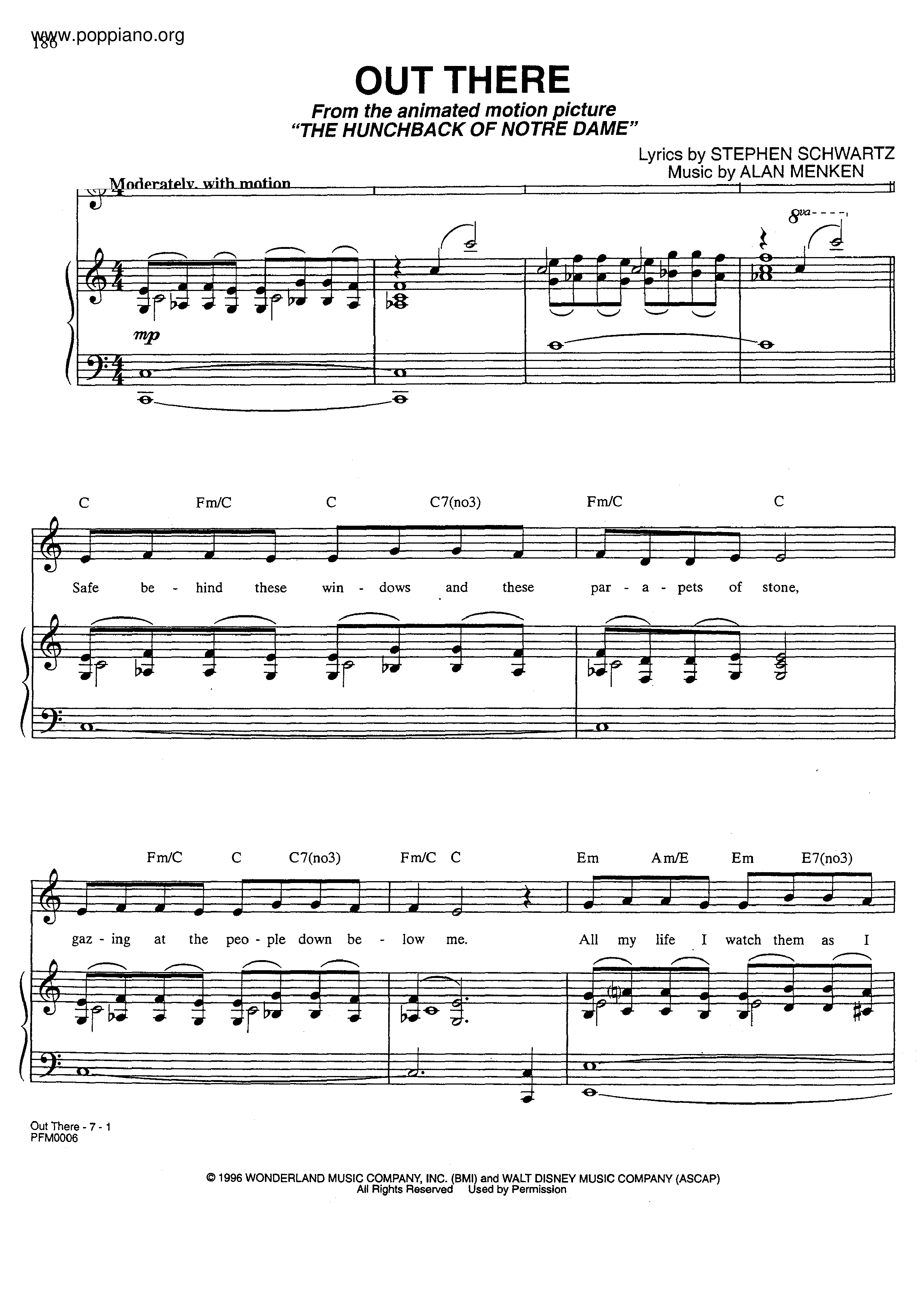 Out There- PDF琴譜免費下載 | 香港流行鋼琴協會 ★